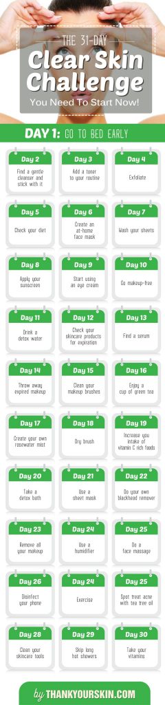 The 31-Day Clear Skin Challenge You Need To Start Now!