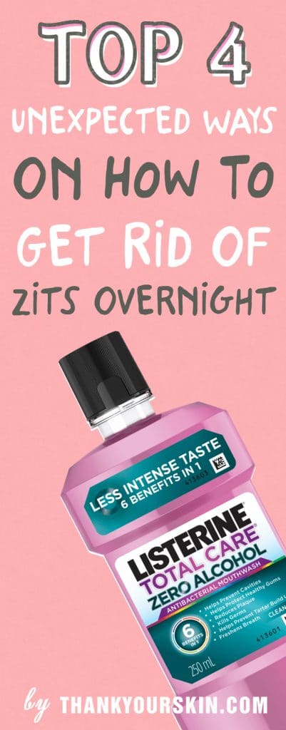 4 Surprising Ways To Get Rid Of Zits Overnight