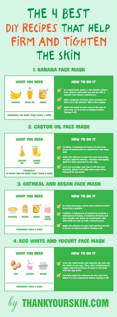The 4 Best DIY Recipes That Help Firm And Tighten The Skin